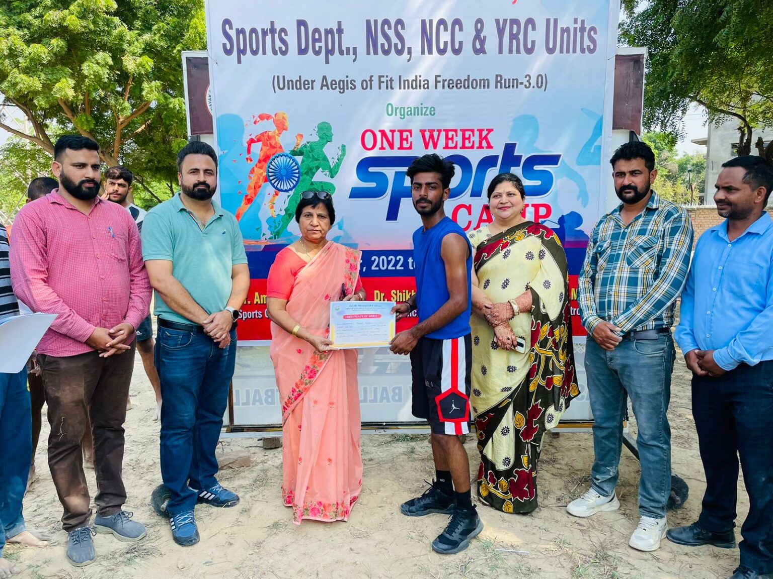 7 day sports camp by Sports Department, NCC, NSS and YRC, concluded ...